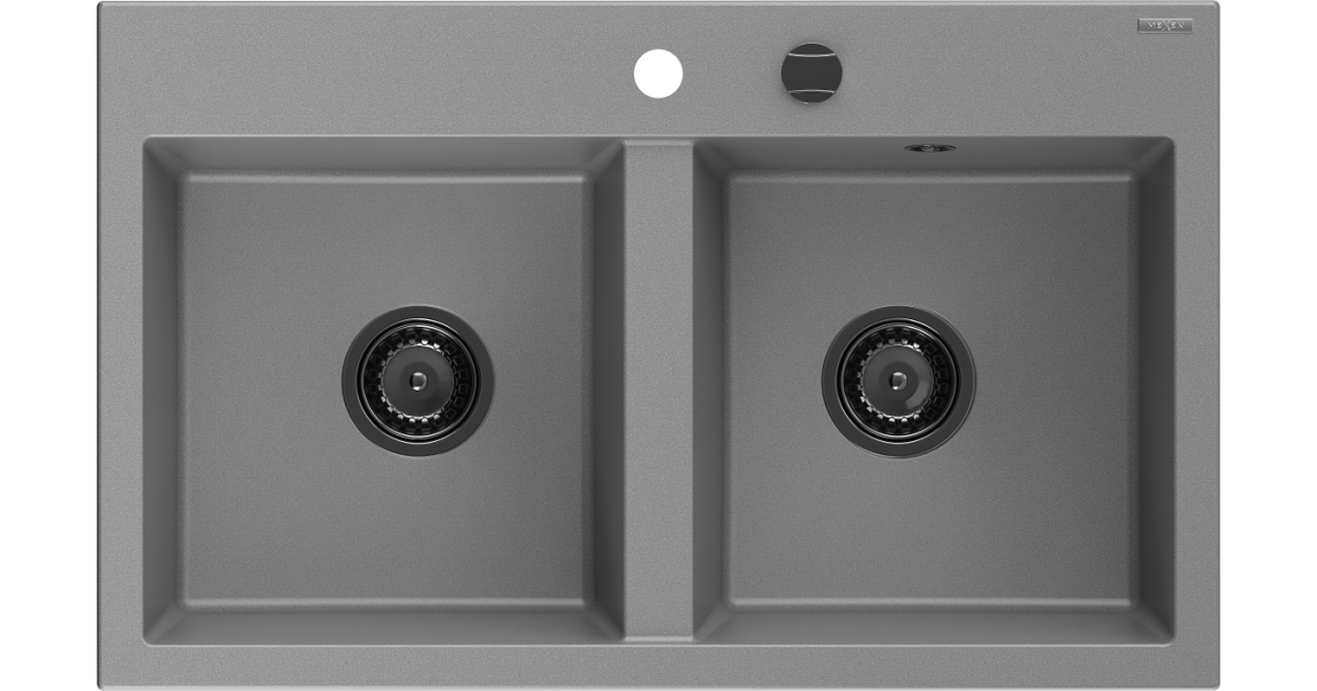 Grey Double Bowl Granite Sinks