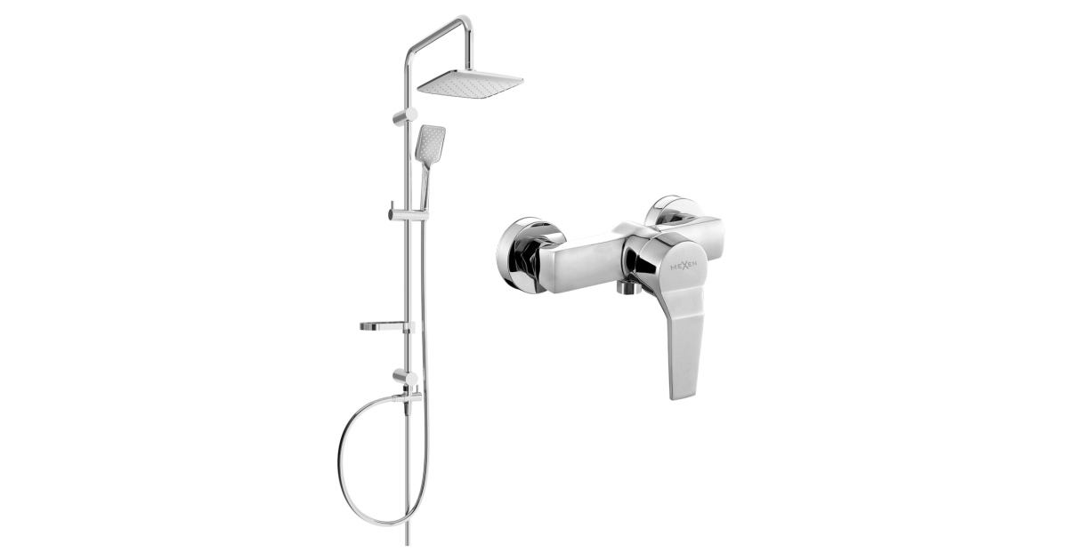 Surface-mounted shower systems