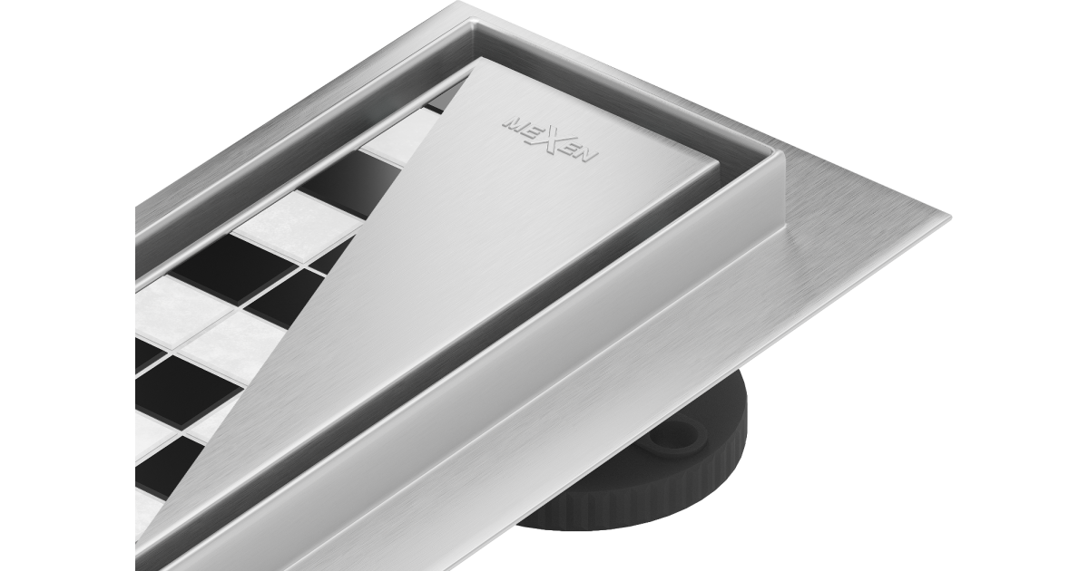 Mexen Flat M13 Linear Drain 2-in-1 90 cm, Inox - 1010090-15