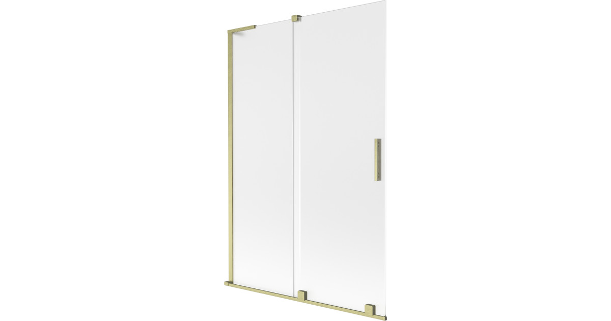Mexen Velar L 2-panel sliding bath screen 120 x 150 cm, frosted ...