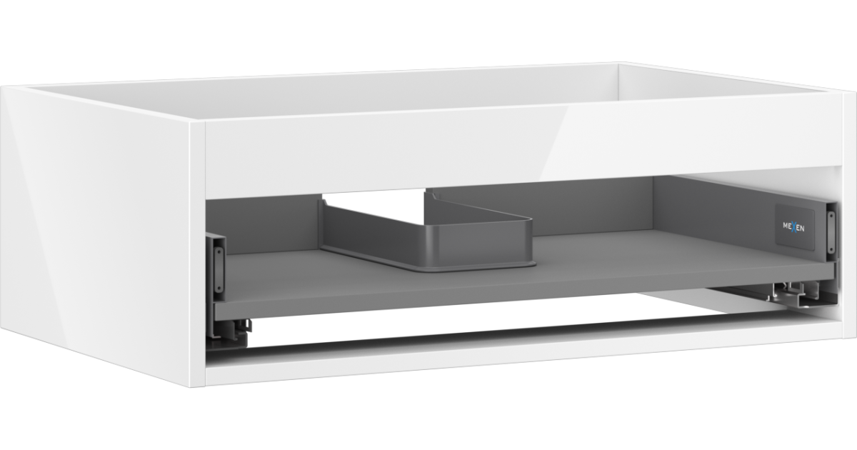 Mexen Box-A Cabinet Unit 70 cm, 1 Drawer, White Gloss - 91AX0-0700-235-1-00