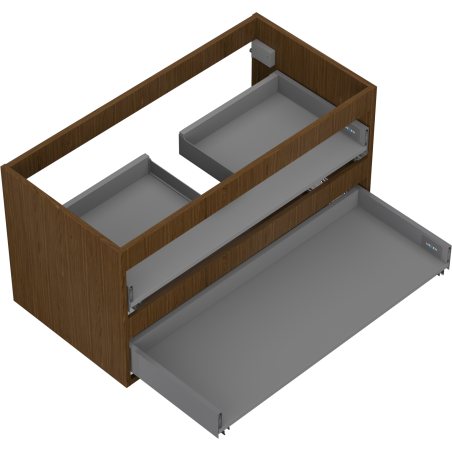 Mexen Box-A Vanity Cabinet Frame 90 cm, 2 Drawers, Walnut - 91AX0-0900 ...