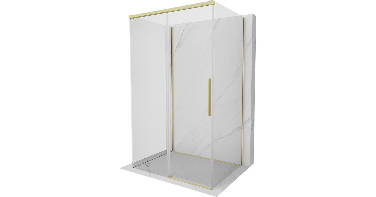 Mexen Rox-3S 3-sided sliding shower cabin 90 x 100 cm, transparent ...